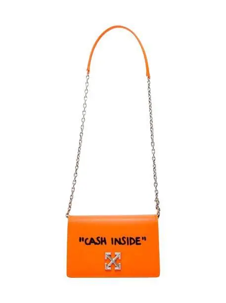 Off-White Jitney 0.5 Crossbody Bag - Orange/black