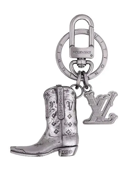 LOUIS VUITTON Cowboy Boot Key Holder And Bag Charm - Silver