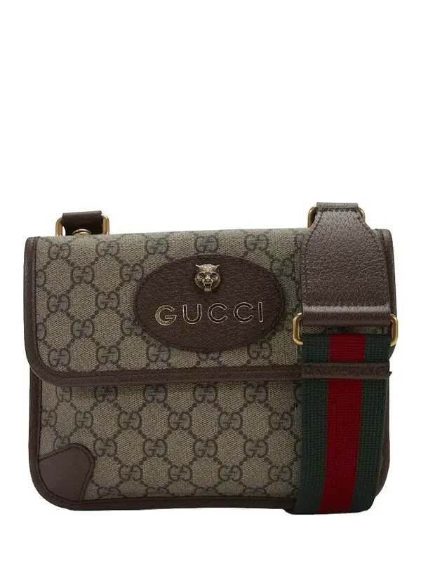 Gucci Neo Vintage Gg Supreme Messenger Bag - Beige/ebony