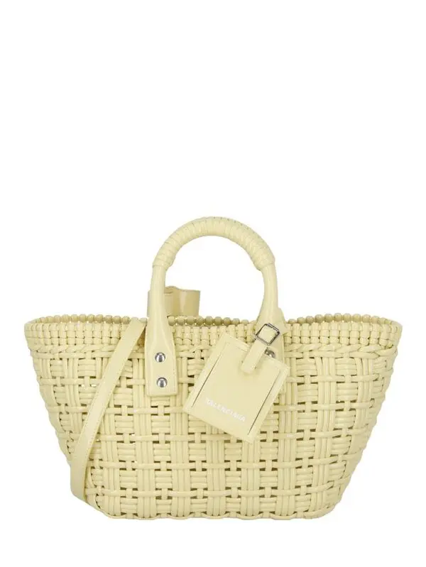 Balenciaga Bistro Strap Basket Xs - Yellow