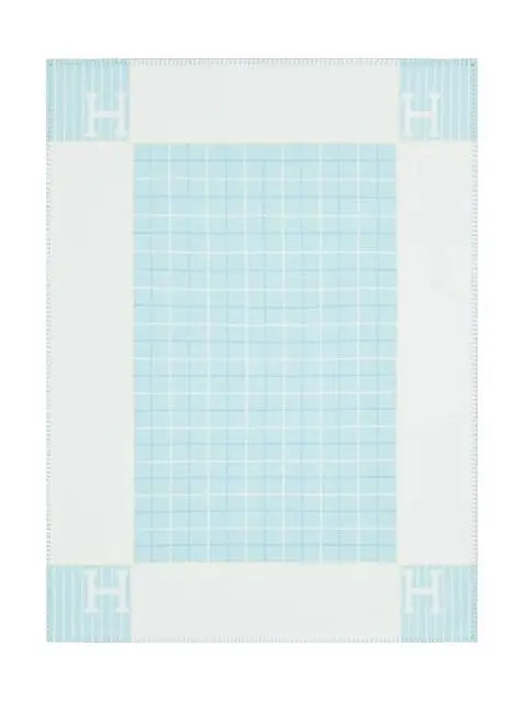 Hermès Avalon Cabriole Blanket - Vert Aqua