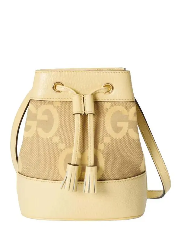 Gucci Ophidia Jumbo Gg Mini Bucket Bag - Camel/banana