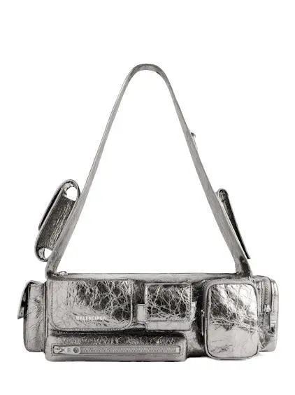 Balenciaga Superbusy Xs Sling Bag - Silver