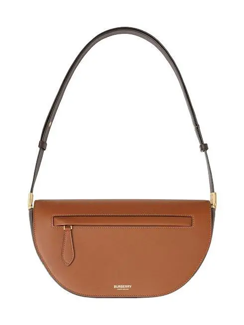 Burberry Small Olympia Leather Bag - Tan