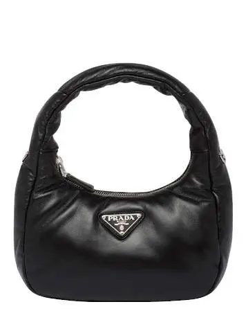 Prada Soft Padded Nappa Leather Mini Bag - Black