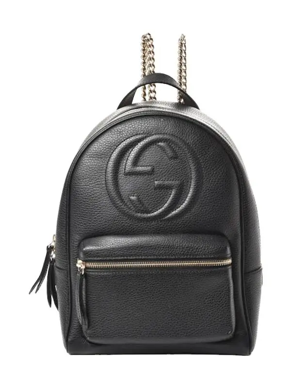 Gucci Soho Chain Backpack - Black