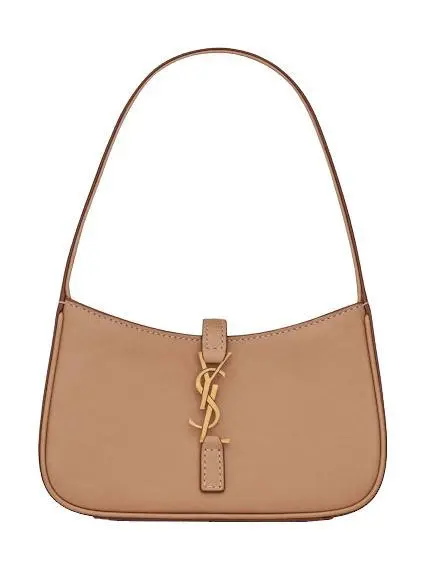 Saint Laurent Le 5 A 7 Mini Hobo Bag - Brown Gold