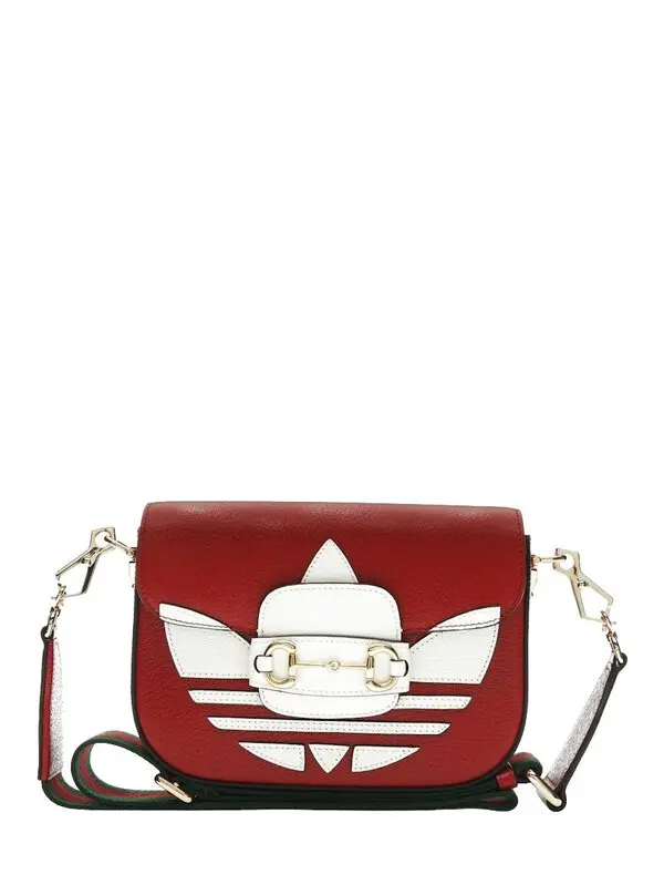 Gucci X Adidas Horsebit 1955 Shoulder Bag - Red