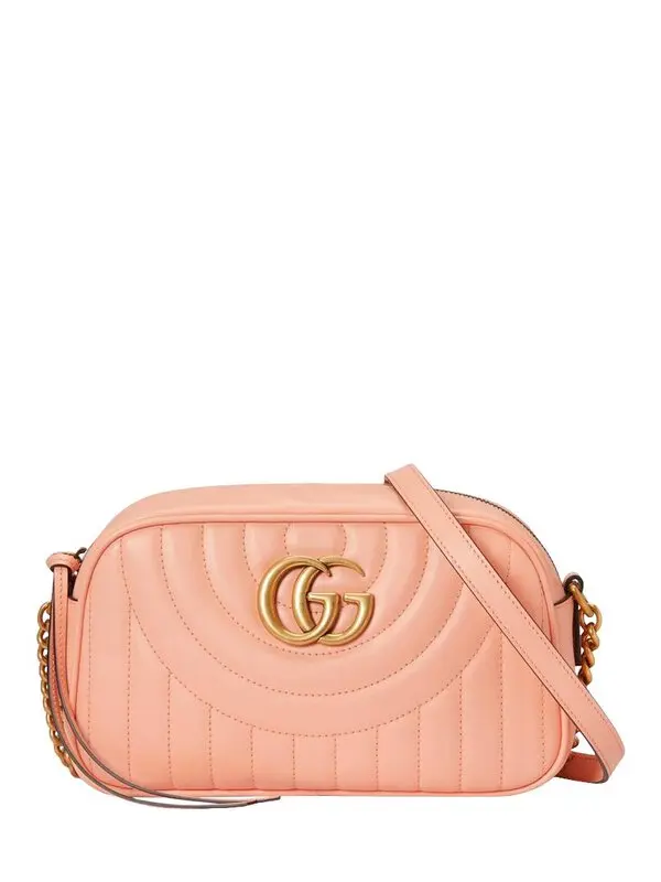 Gucci Gg Marmont Shoulder Bag - Peach