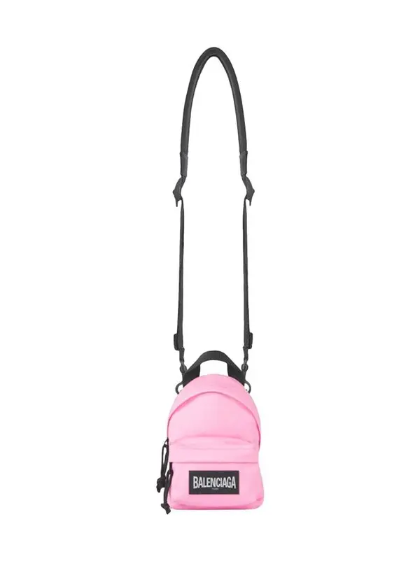 Balenciaga Oversized Crossbody Backpack Mini - Pink/black