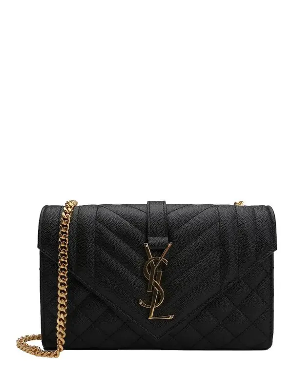 Saint Laurent Envelope Chain Bag - Black