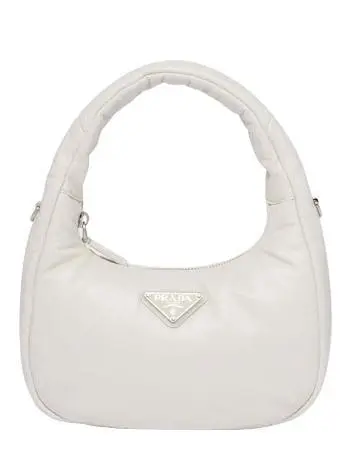 Prada Soft Padded Nappa Leather Mini Bag - White