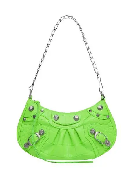Balenciaga Le Cagole Mini Bag With Chain - Bright Green