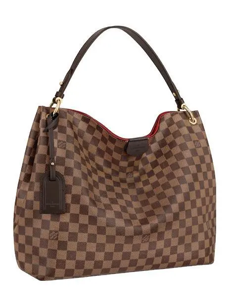 LOUIS VUITTON Graceful Damier Ebene Mm - Cerise Lining