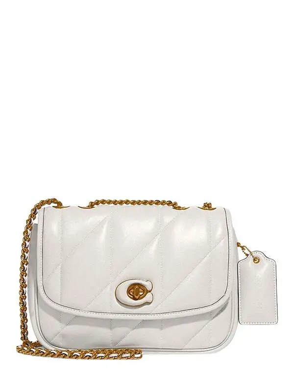 COACH® Madison Shoulder Bag With Quilting - Chalk