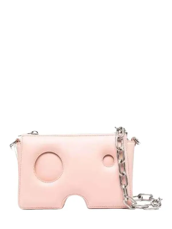 Off-White Burrow Leather Shoulder Bag - Pink