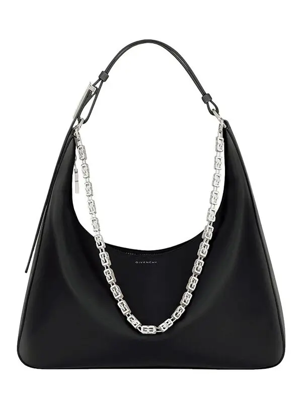 Givenchy Moon Cut Out Shoulder Bag - Black