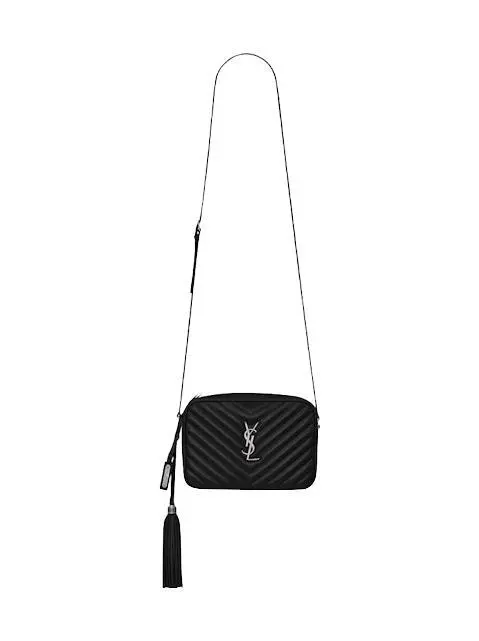 Saint Laurent Lou Camera Bag Crossbody Matelasse Leather - Black