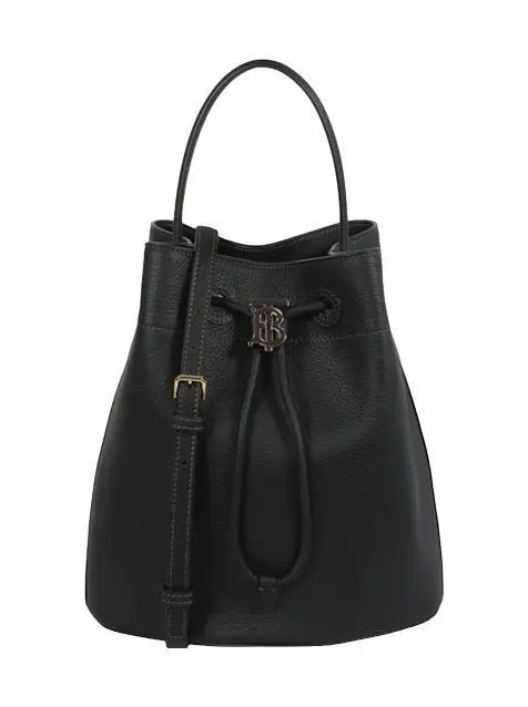 Burberry Tb Logo Bucket Bag - Black