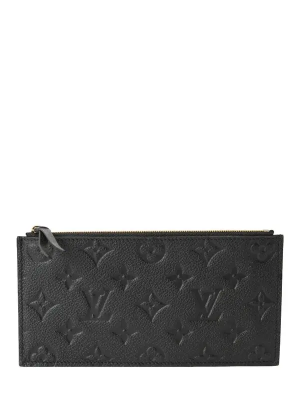 LOUIS VUITTON Pochette Felicie Zippered Insert Monogram Empreinte - Noir Black