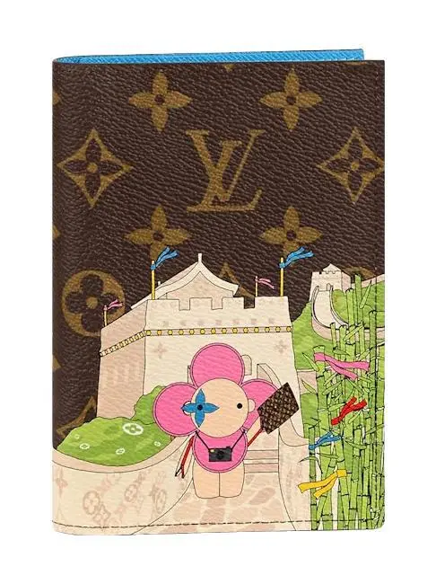 LOUIS VUITTON Passport Cover Monogram Vivienne - Myosotis Blue