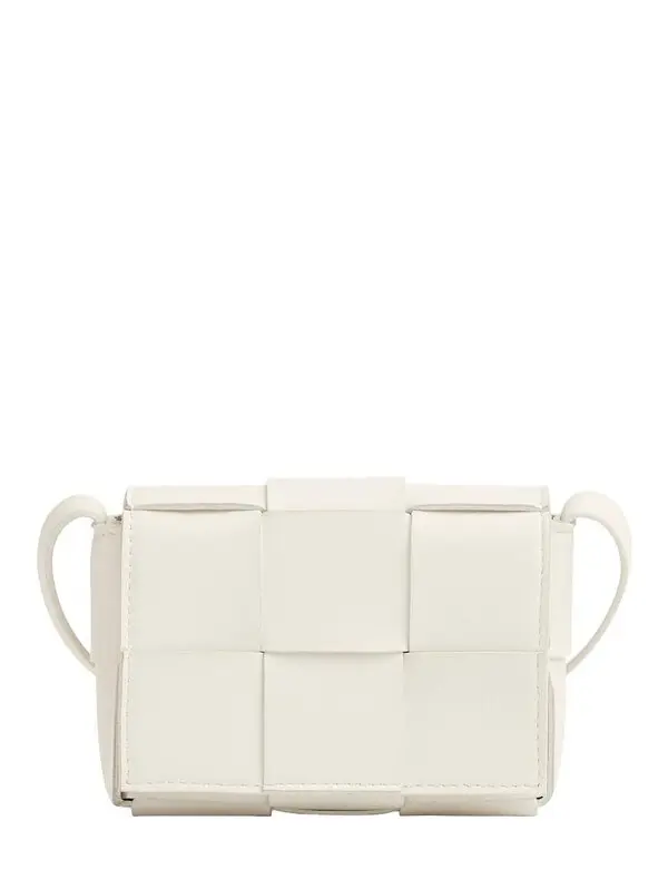 Bottega Veneta Cassette Mini Intreccio - White