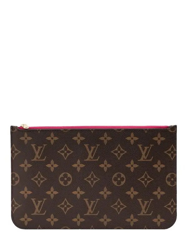 LOUIS VUITTON Pochette Monogram Mm/gm Liningin - Brown/pivoine