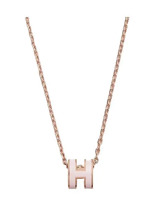 Hermès Mini Pop H Pendant - Rose Dragee