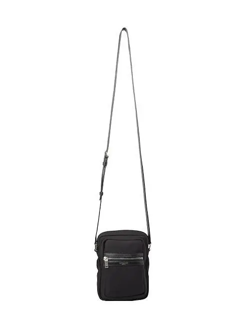 Saint Laurent Canvas Sid Crossbody - Black