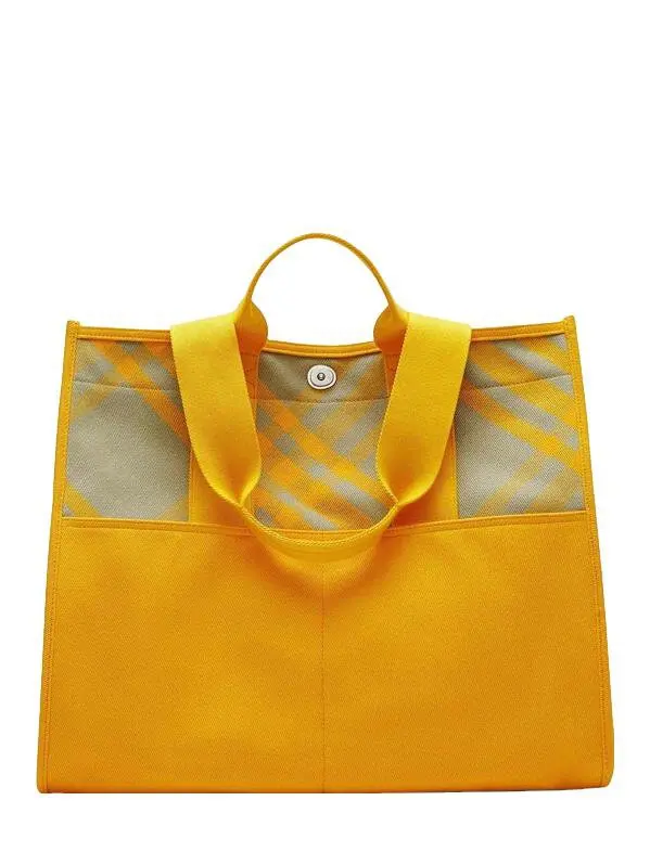 Burberry Shopper Tote - Yellow/beige