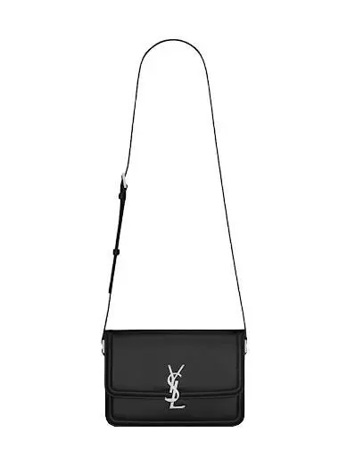 Saint Laurent Solferino Medium Satchel - Black