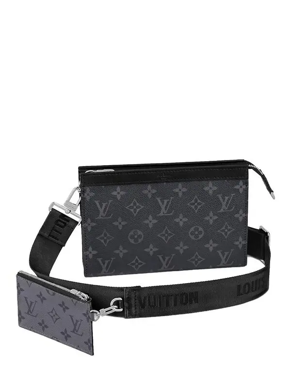 LOUIS VUITTON Gaston Wearable Wallet Monogram Eclipse Reverse - Black