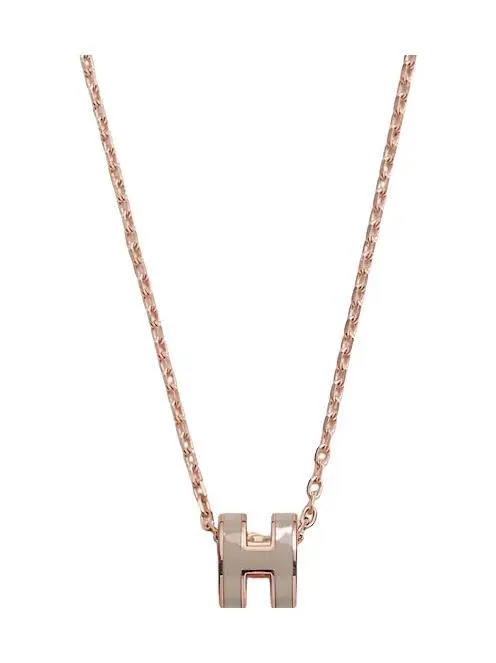 Hermès Mini Pop H Pendant - Marron Glace