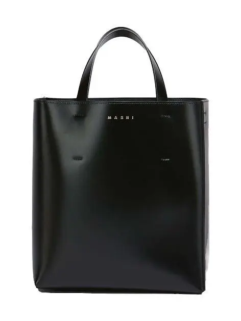 Marni Borsa Museo Piccola Leather Tote - Nera