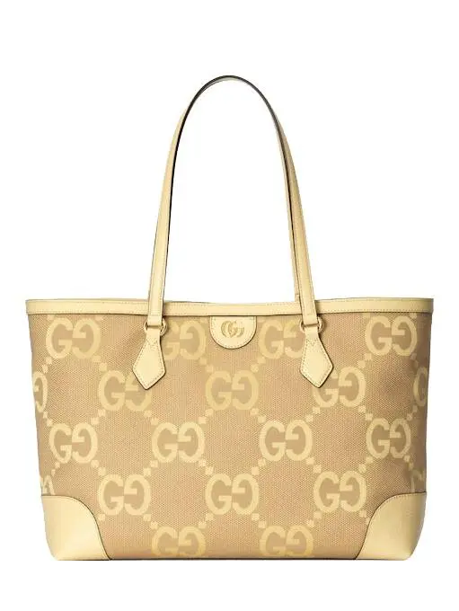 Gucci Ophidia Jumbo Gg Medium Tote - Beige/banana