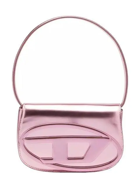 DIESEL 1dr Mirrored Leather Shoulder Bag - Pink