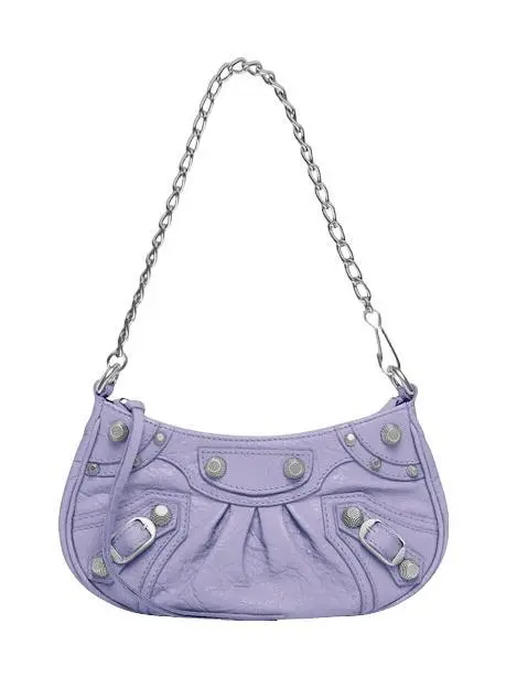 Balenciaga Le Cagole Mini Bag With Chain - Lilac