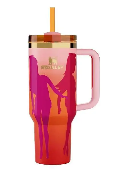 STANLEY X Barbie Legends Flowstate Quencher 40oz Tumbler - 60s Twist 'n Turn