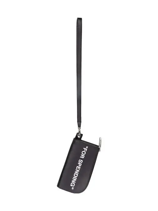 Off-White Quote Neck Pouch - Black