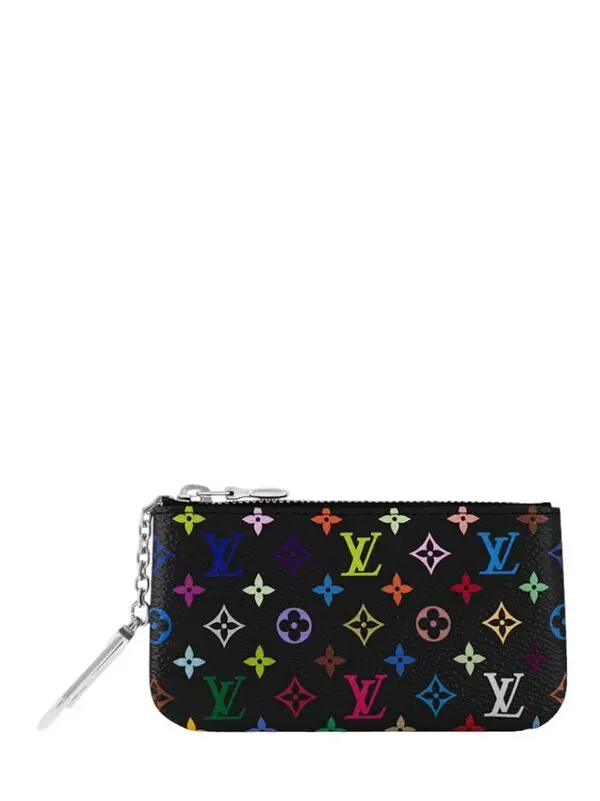 LOUIS VUITTON X Takashi Murakami Key Pouch - Black Multicolored
