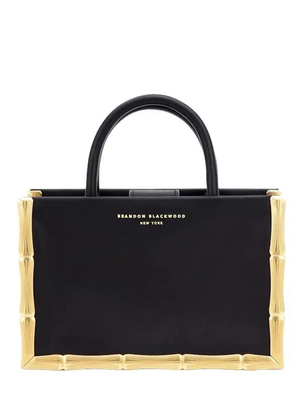 BRANDON BLACKWOOD Bamboo B Tote - Black