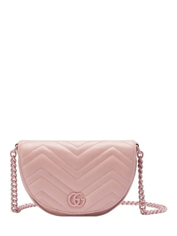 Gucci Gg Marmont Matelasse Chain Mini Bag - Light Pink