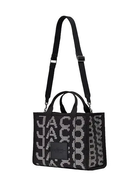 Marc Jacobs The Studded Monogram Medium Tote Bag - Black