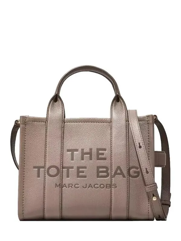 Marc Jacobs The Leather Tote Bag Small - Cement