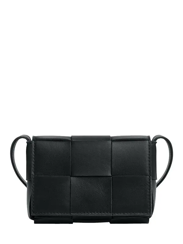 Bottega Veneta Cassette Mini Intreccio - Black
