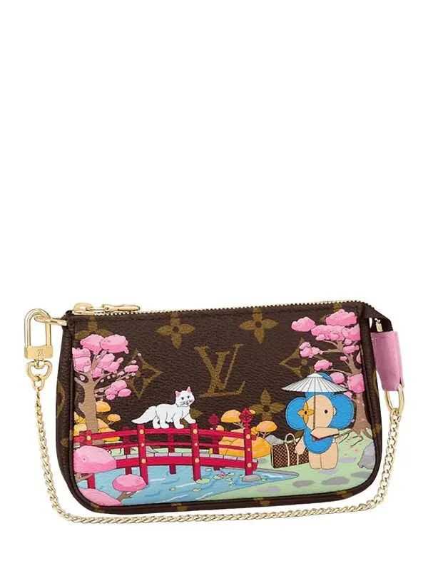 LOUIS VUITTON Mini Pochette Accessoires Monogram Vivienne - Wisteria Pink