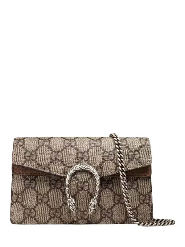 Gucci Dionysus Gg Supreme Super Mini Bag - Taupe