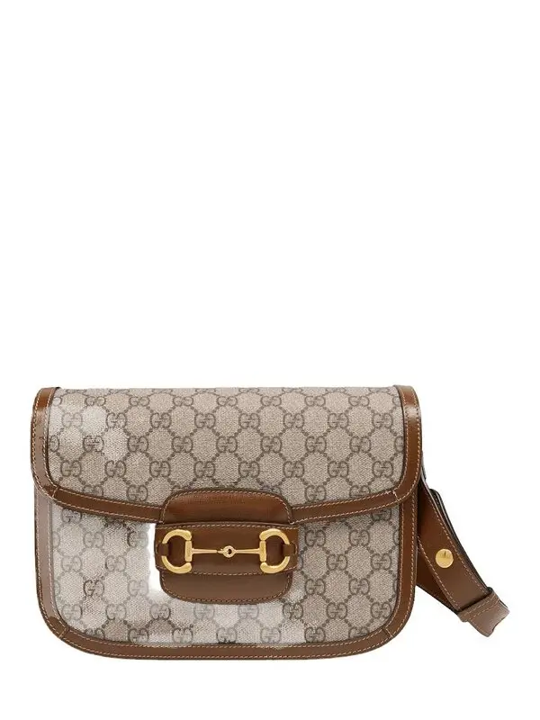 Gucci 1955 Horsebit Small Shoulder Bag - Beige/brown