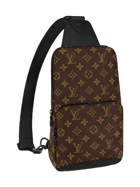 LOUIS VUITTON Avenue Sling Bag Monogram Macassar - Brown