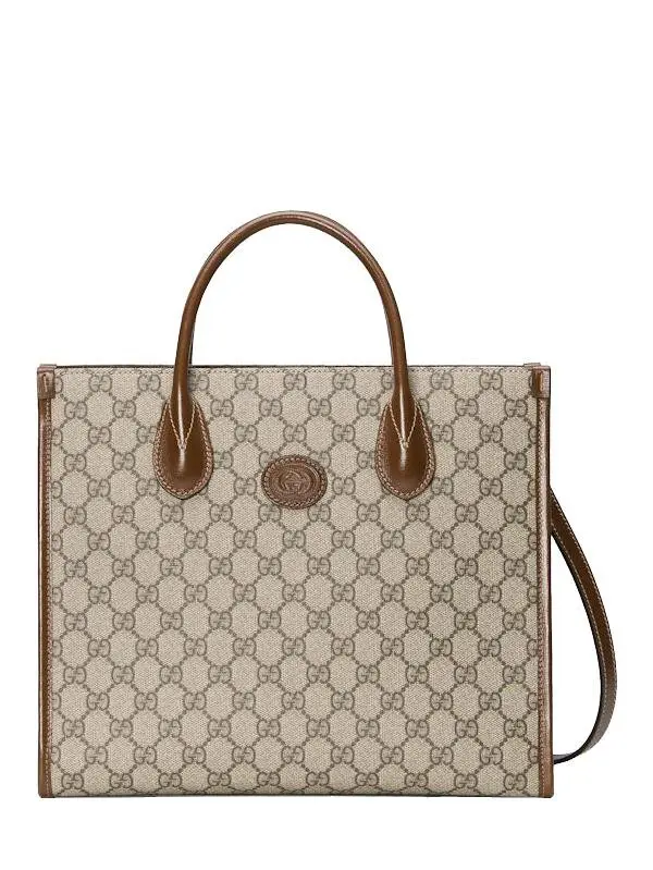 Gucci Gg Small Tote - Beige/ebony